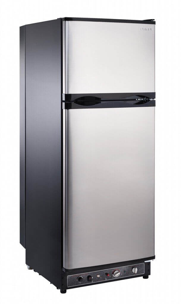 UNIQUE 10 CU/FT Propane Fridge with Freezer - Stainless Steel — The ...